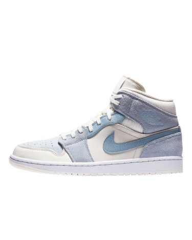 DA4666-100 Jordan 1 Mid Mixed Textures Blue Купить в Украине - Jordan