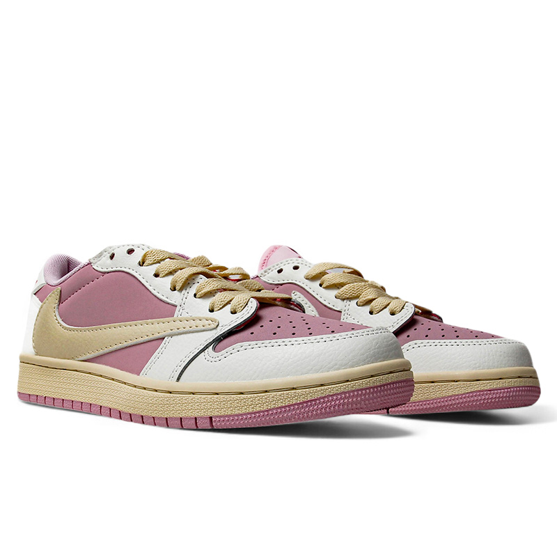 Jordan 1 Low x Travis Scott Pink White Beige Купить оригинал в Украине ...