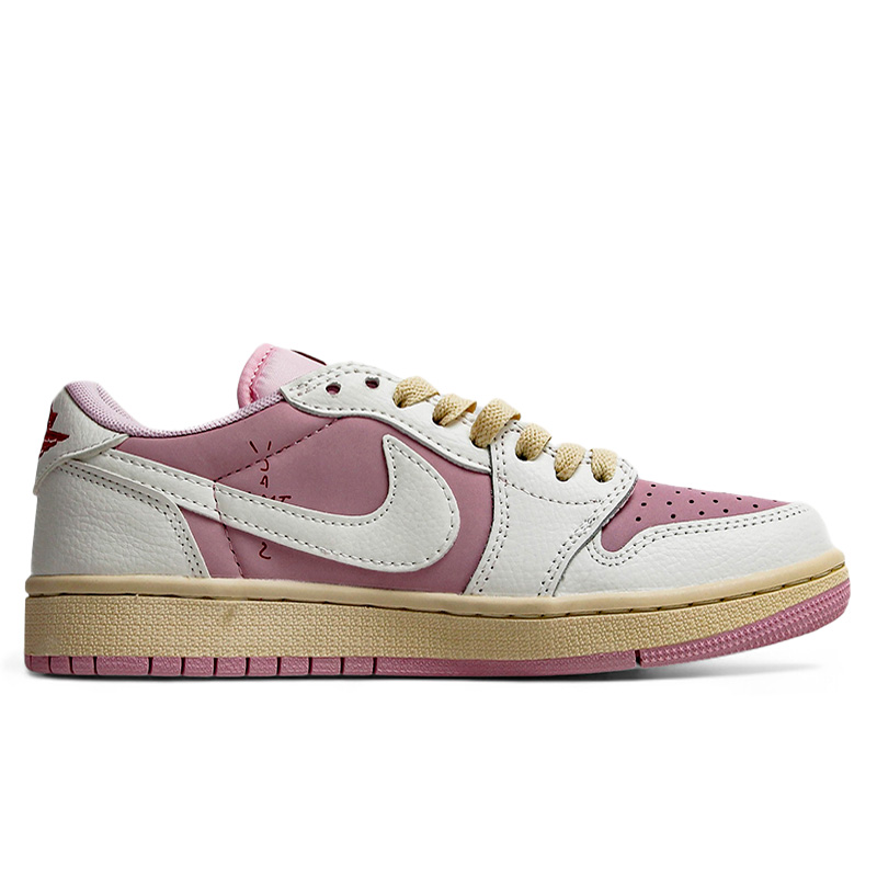 Jordan 1 Low x Travis Scott Pink White Beige Купити оригінал в Україні ...