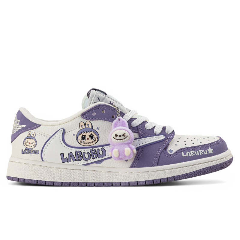 Jordan 1 Retro Low x Travis Scott x Labubu Purple Купити оригінал в ...