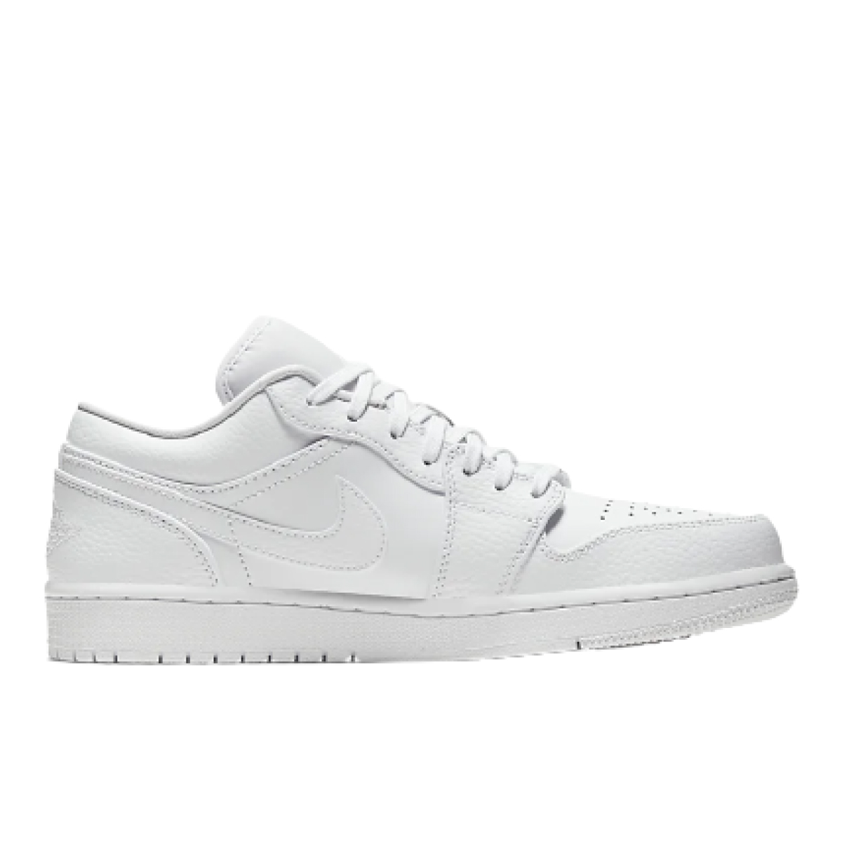 553558-130 Jordan 1 Low Triple White Tumbled Leather Купить - Jordan